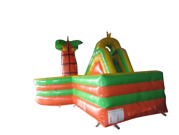 Multiplay-Hüpfburg 7x4 m mit Kletterturm und Rutsche kaufen