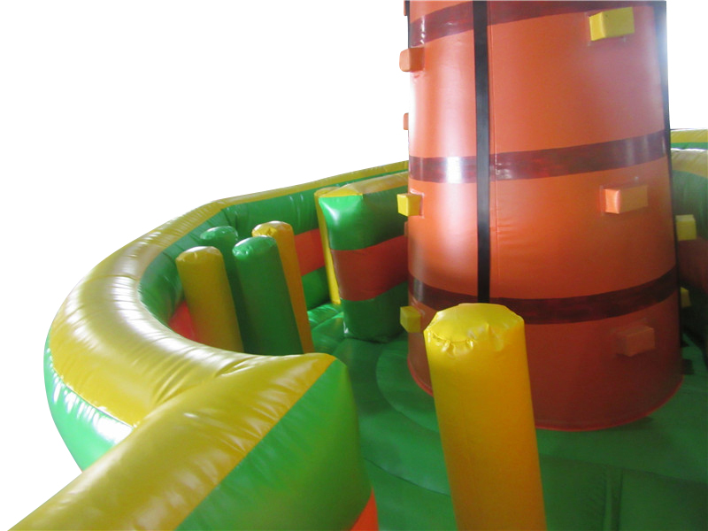 Multiplay-Hüpfburg 7x4 m mit Kletterturm und Rutsche kaufen